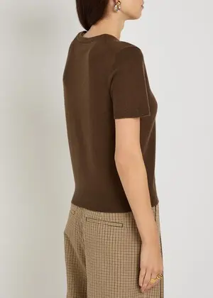 Vince Relaxed Fine-knit Wool-blend Top