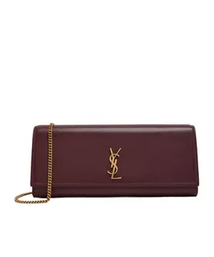 Saint Laurent Cowhide Envelope Bag - Red