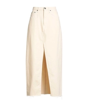 Rag & Bone Colored Denim Flared Skirt