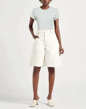 Rag & Bone Striped Crewneck T-shirt - White
