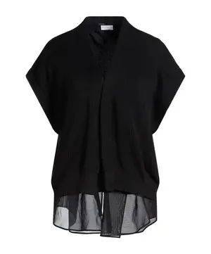 Brunello Cucinelli Knitwear Vest With Tulle Detail