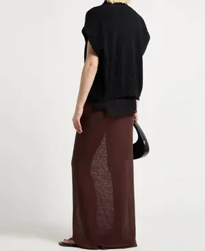 Brunello Cucinelli Knitwear Vest With Tulle Detail
