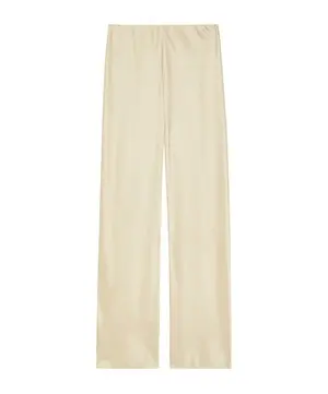 Vince Fluid Straight-leg Satin Trousers - Nude