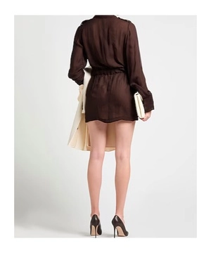 Saint Laurent Belted Shirt Dress