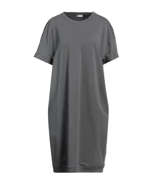 Brunello Cucinelli Solid Color T-shirt Dress - Black