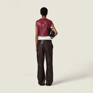 Miu Miu Leather Trousers