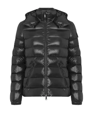 Moncler Logo Down Jacket - Black