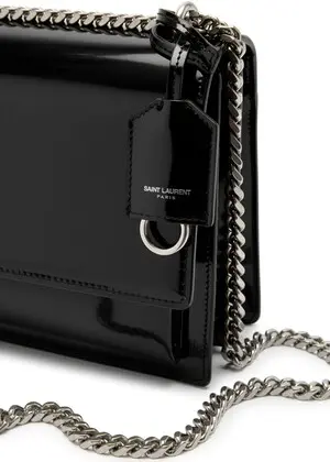 Saint Laurent Glossy Leather Shoulder Bag