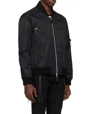 COURREGES Logo-embroidered Bomber Jacket