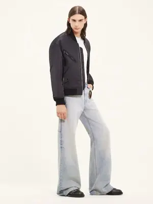 COURREGES Logo-embroidered Bomber Jacket