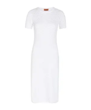 Missoni Chevron Knit Cotton-blend Midi Dress