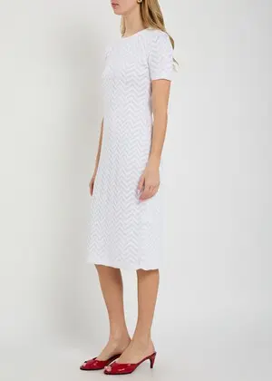 Missoni Chevron Knit Cotton-blend Midi Dress