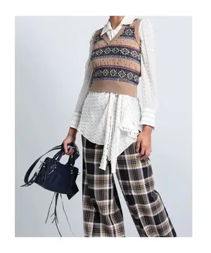 Chloé Striped Long Sleeve Wrap Top With Lapels And Ties