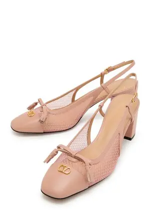 Valentino Garavani Leather Slingback Pumps