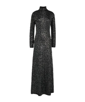 Rag & Bone Sequined Turtleneck Maxi Dress With Open Back