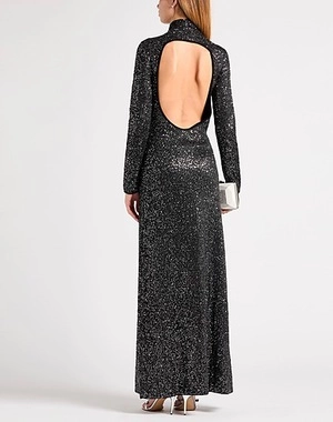Rag & Bone Sequined Turtleneck Maxi Dress With Open Back
