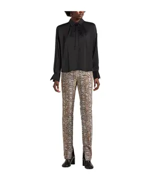 Rag & Bone Satin Long Sleeve Blouse