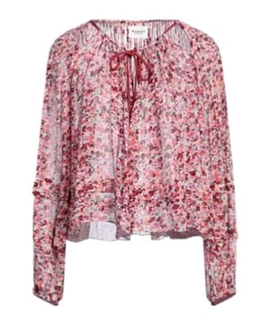 Isabel Marant Étoile Printed Sheer Long Sleeve Blouse