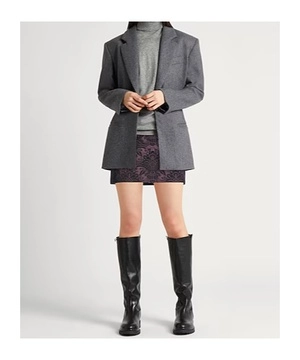 Max Mara Two-tone Jacquard Mini Skirt