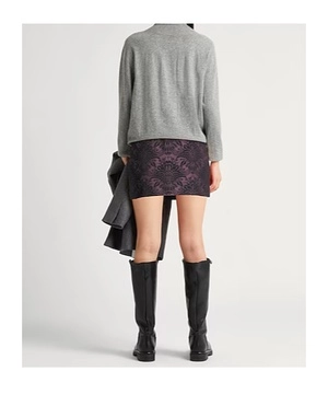 Max Mara Two-tone Jacquard Mini Skirt