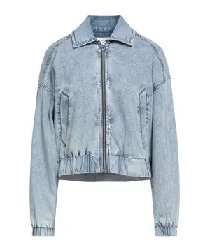 Rag & Bone Denim Jacket With Zip Closure - Blue