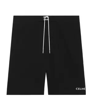 Celine Swim Shorts In Nylon - Black