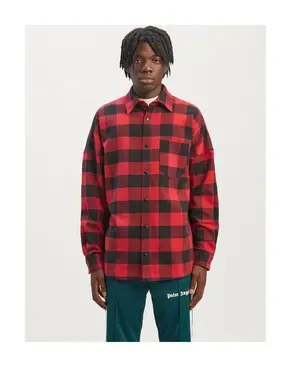 Palm Angels Checked Button-up Shirt