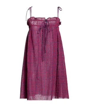 GANNI Strappy Dress With Eyelet Pattern