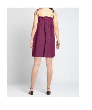 GANNI Strappy Dress With Eyelet Pattern
