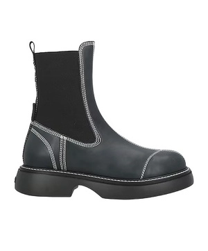 GANNI Minimalist Chelsea Boots - Black