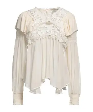 Isabel Marant Étoile Lace Embellished Long Sleeve Top