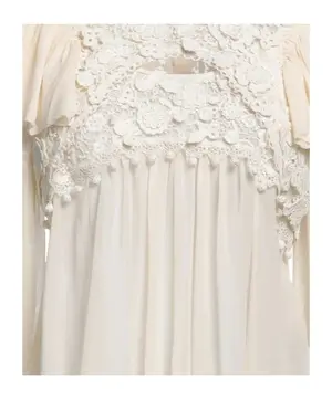 Isabel Marant Étoile Lace Embellished Long Sleeve Top