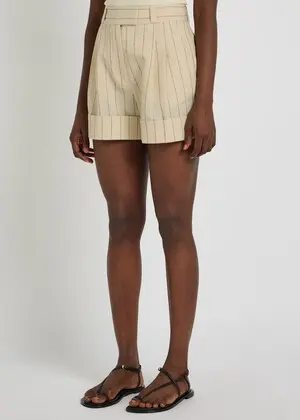 Rag & Bone Neila Pinstriped Woven Shorts