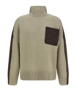 J.W.ANDERSON Jw Anderson Panelled High-neck Long-sleeved Jumper