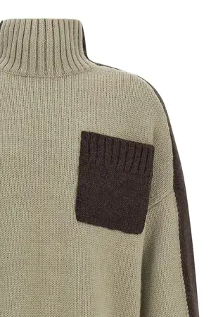 J.W.ANDERSON Jw Anderson Panelled High-neck Long-sleeved Jumper