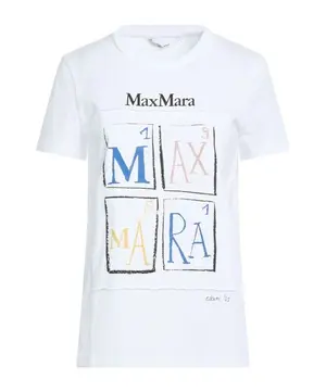 Max Mara Logo Crew Neck T-shirt - White