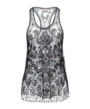 Isabel Marant Étoile Floral Lace Tank Top - Gray
