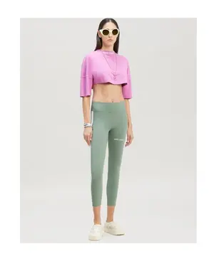 Palm Angels Logo Printed Mid-rise Leggings