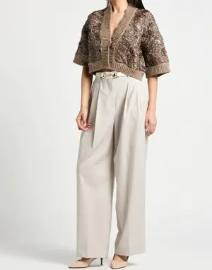 Brunello Cucinelli Short Sleeve Sequined Button-down
