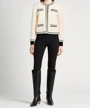 Tory Burch Cardigan With Button Closure And Pockets