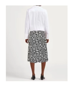 GANNI Printed Midi Skirt