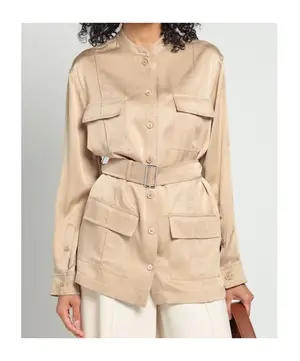 Burberry Long Sleeve Band Collar Shirt