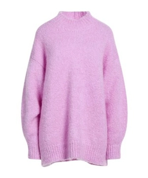 Isabel Marant Étoile Minimalist Solid Color Knit Sweater - Pink