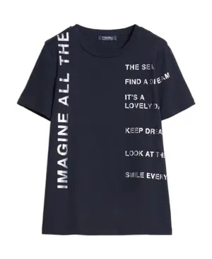 Max Mara Plain Knitted T-shirt - Black