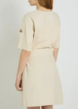 Moncler Belted Cotton T-shirt Dress