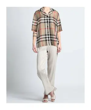 Burberry Plaid Short Sleeve Shirt