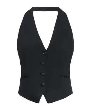 Rag & Bone Plain Colour Waistcoat - Black