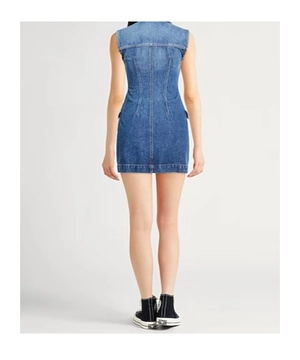 Sportmax Sleeveless Collared Fitted Dress With Flap Pockets