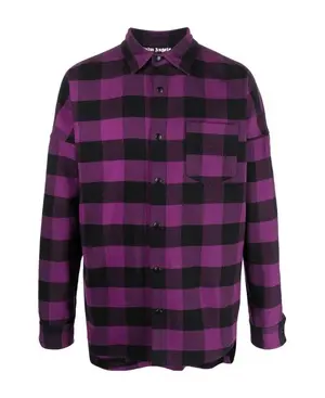 Palm Angels Checked Button-up Shirt