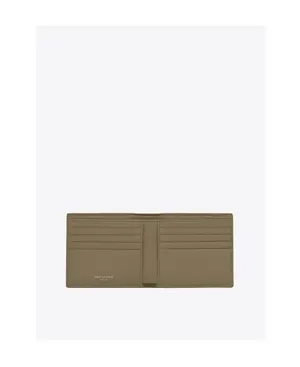 Saint Laurent Logo Plaque Bifold Wallet